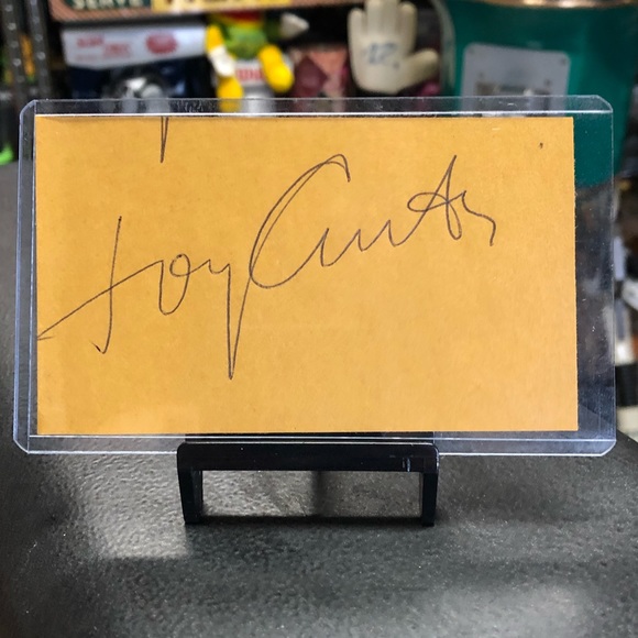 Other | Tony Curtis Cut Autograph Signature Iconic Golden Globe Winning ...